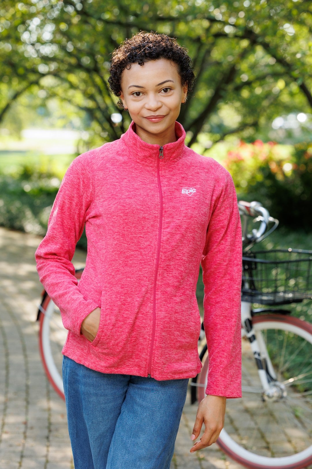 Ladies Heather Microfleece Full-Zip Jacket | Epic Store